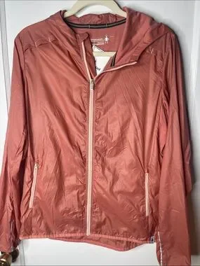 Smartwool | Jackets & Coats | Nwt Smartwool L Windbreaker Jacket Hooded ...